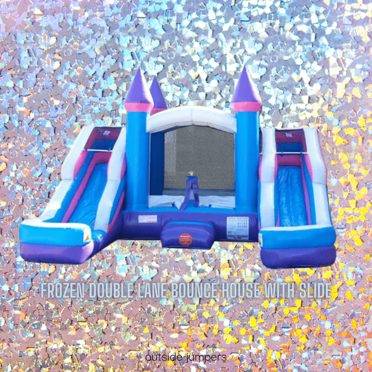 Frozen Double Lane Bounce House - Outside Jumpers Hubert NC