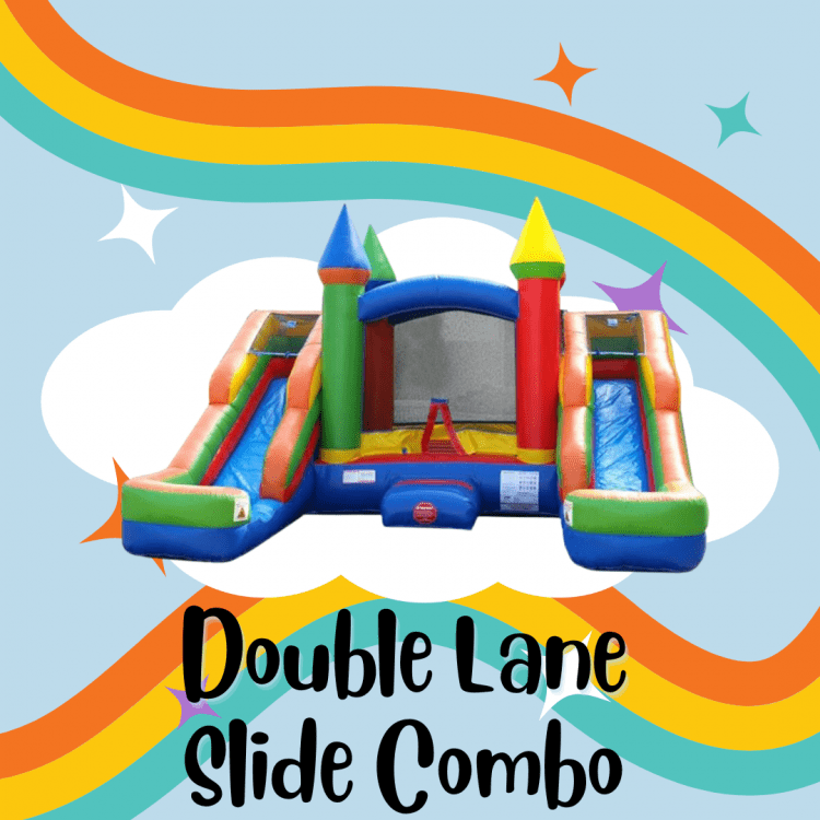 Bounce House with Slides - Outside Jumpers Hubert NC