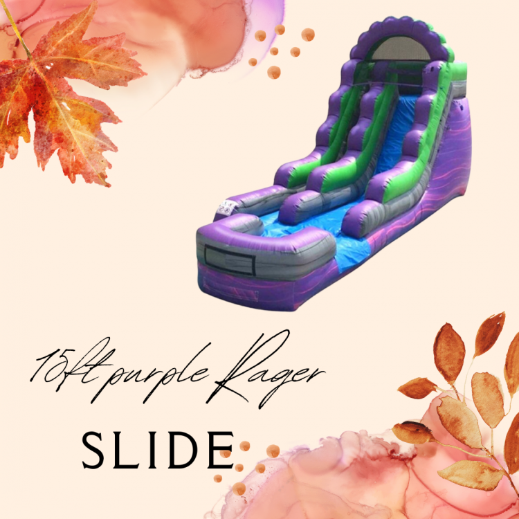 15 ft Purple Rager Slide - Outside Jumpers Hubert NC