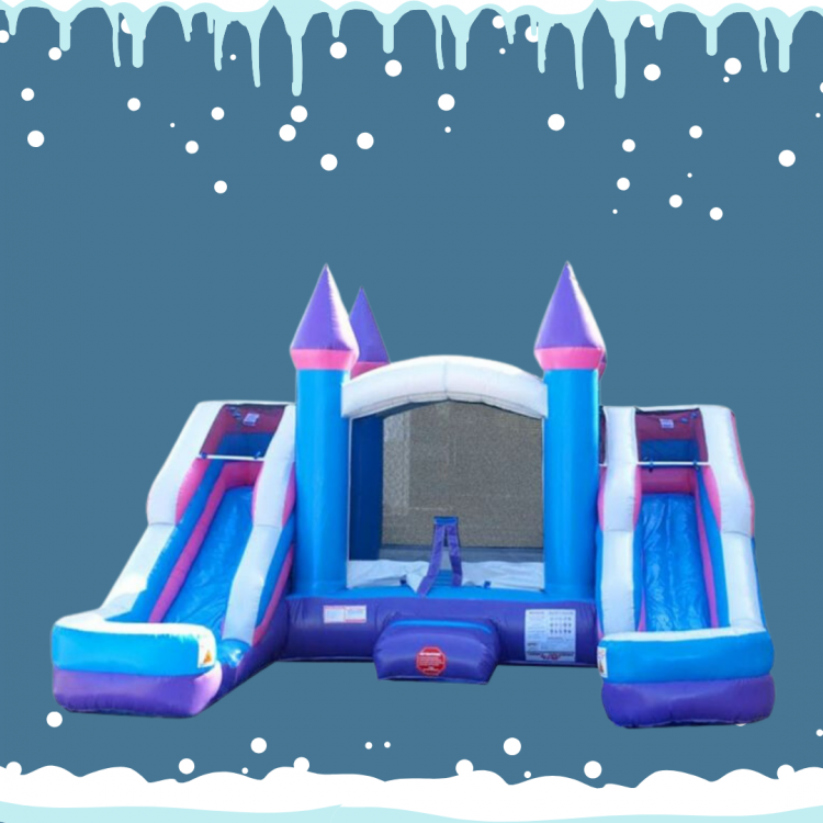 Frozen Double Lane Bounce House - Outside Jumpers Hubert NC